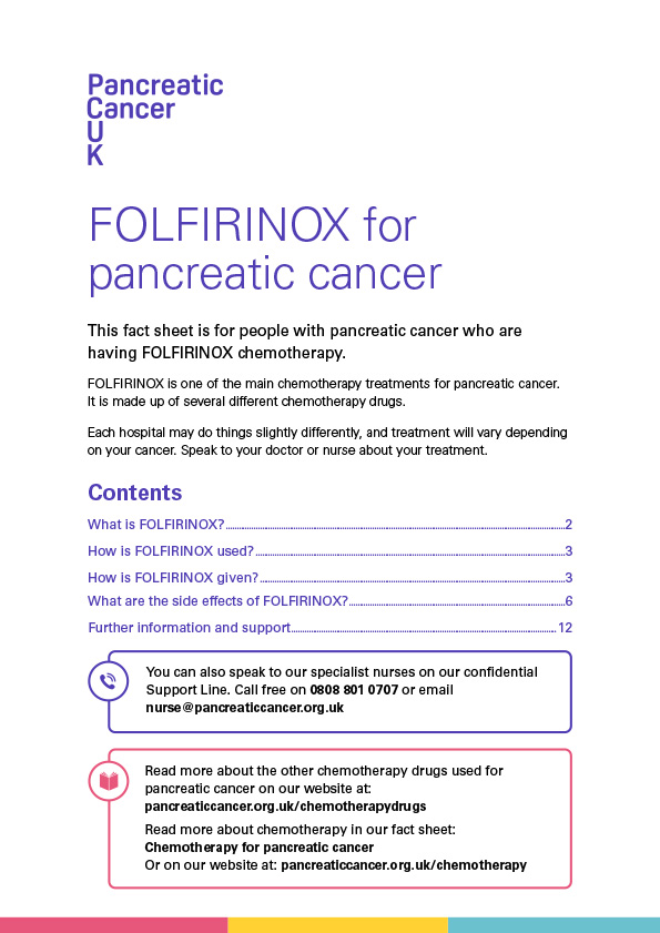 FOLFIRINOX - Pancreatic Cancer UK