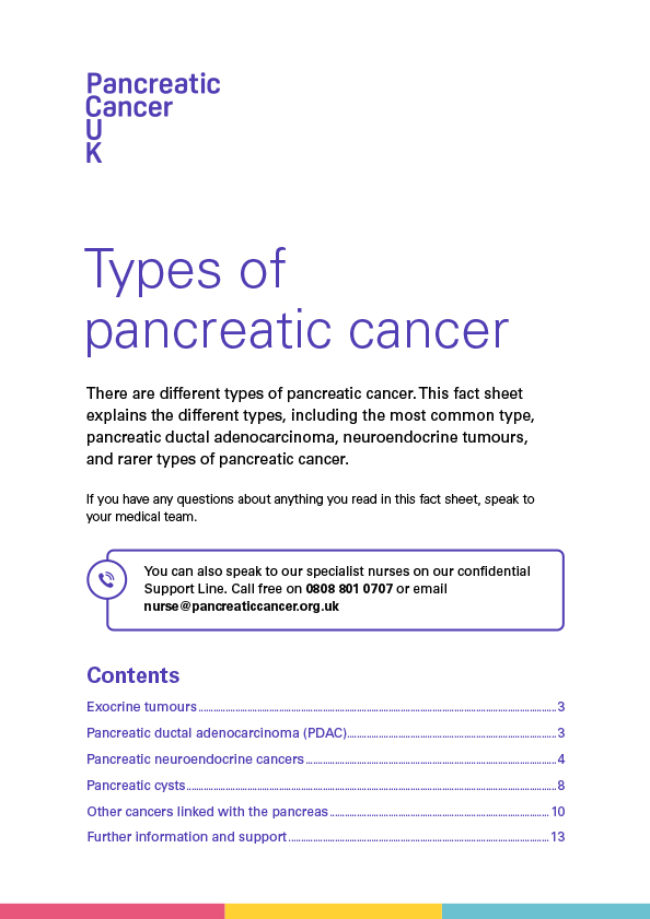 Types of pancreatic cancer - Pancreatic Cancer UK